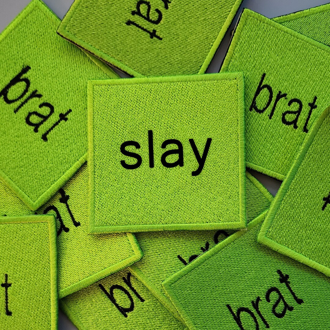 Custom Green Brat Patch , Any Word You Want - Etsy