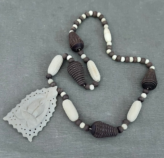1920s, 1930s Carved Faux Ivory, French Ivory, Two Ton… - Gem