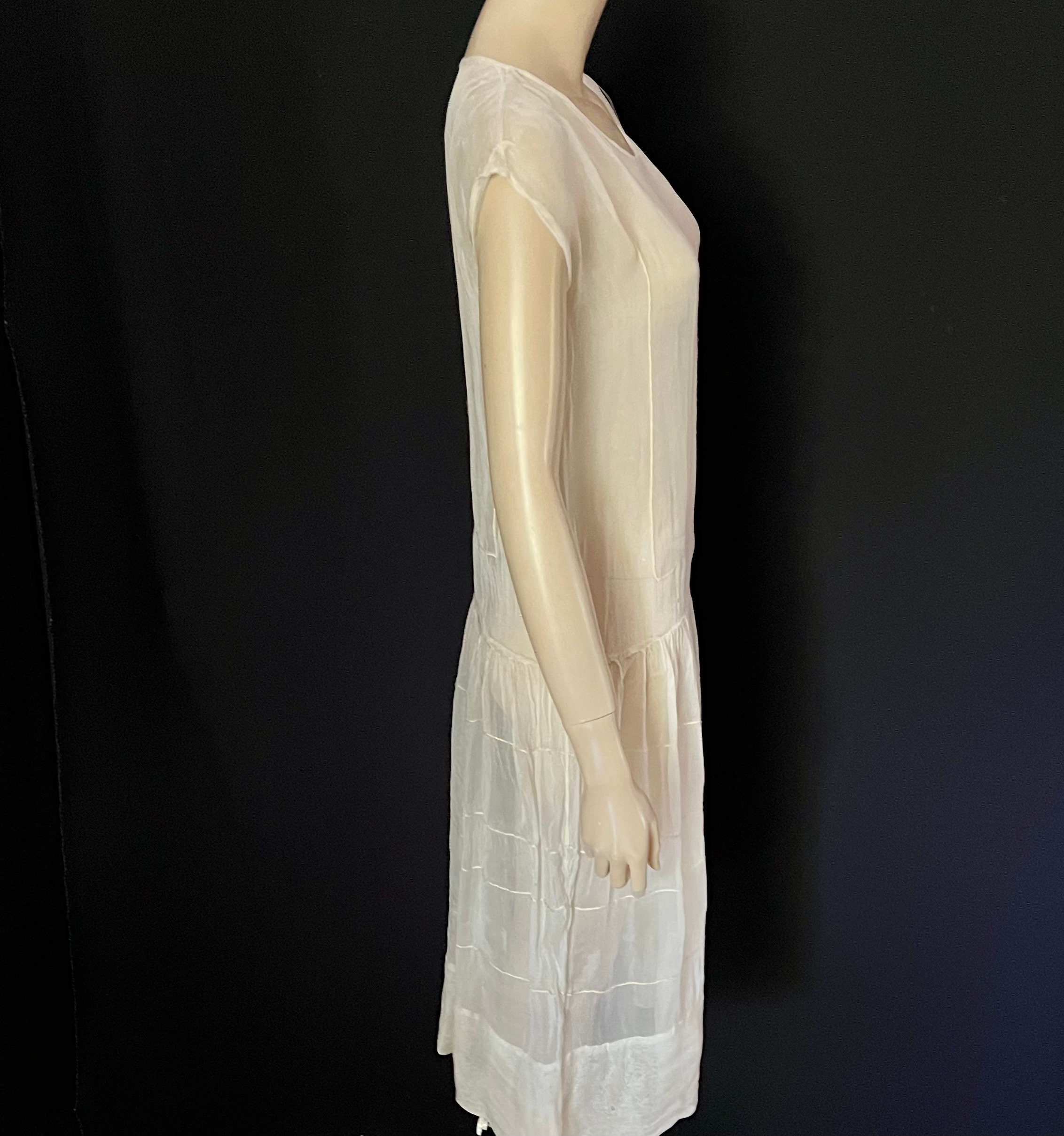 Charming 1920s Sheer Silk or Rayon Day Dress Embroidery - Etsy