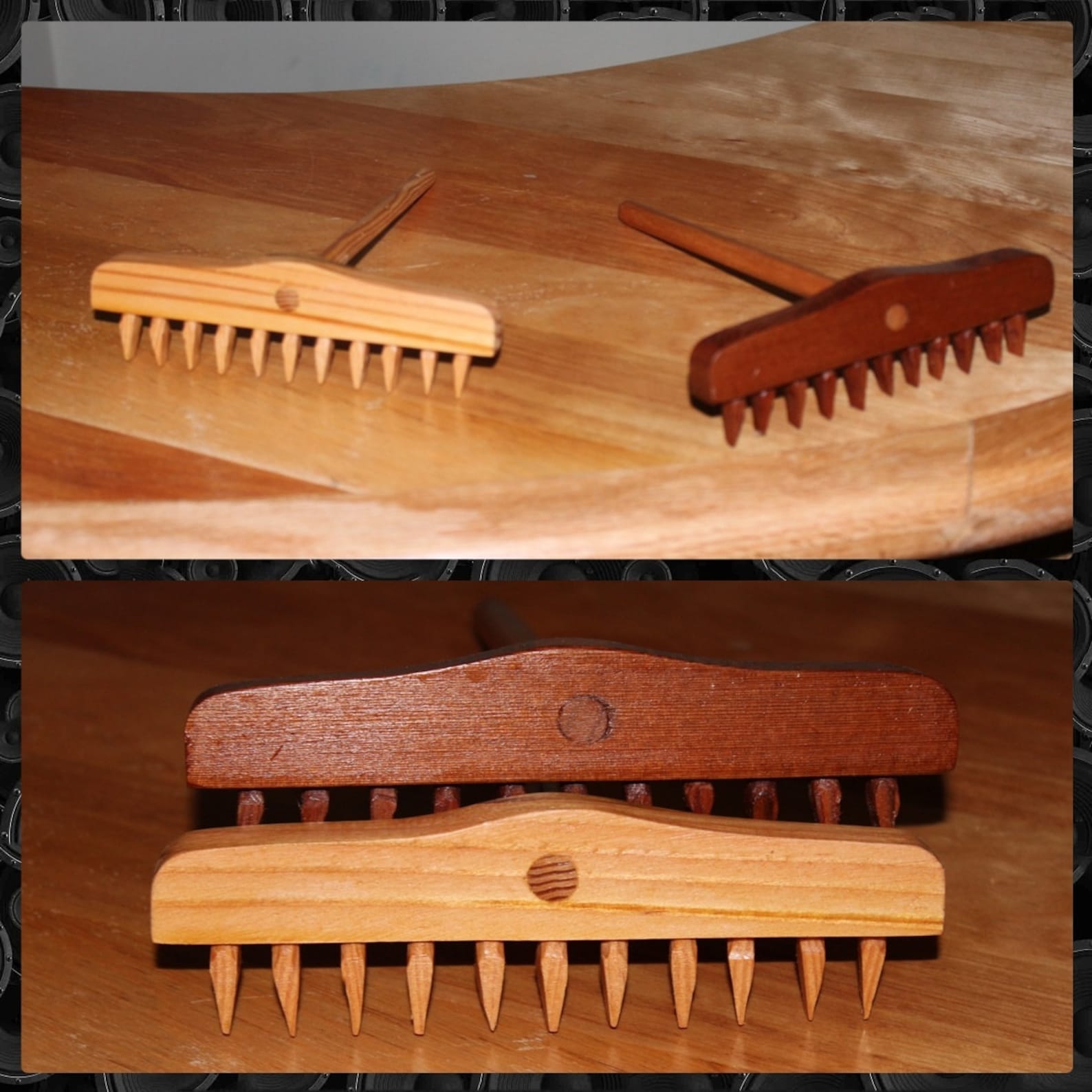 10"x5"2" Handmade Wooden Rake - Etsy