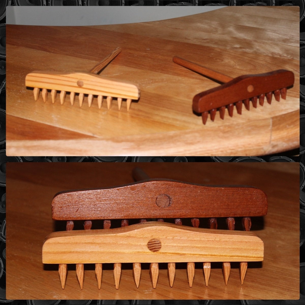 10"x5"2" Handmade Wooden Rake - Etsy