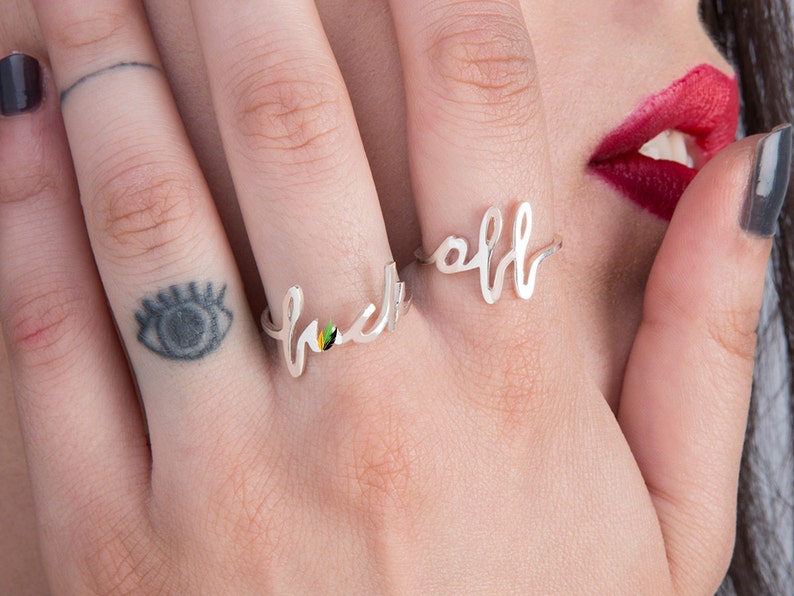 Fck off MATURE Ring Sterling Silver or Gold Set Mature Ring - Etsy