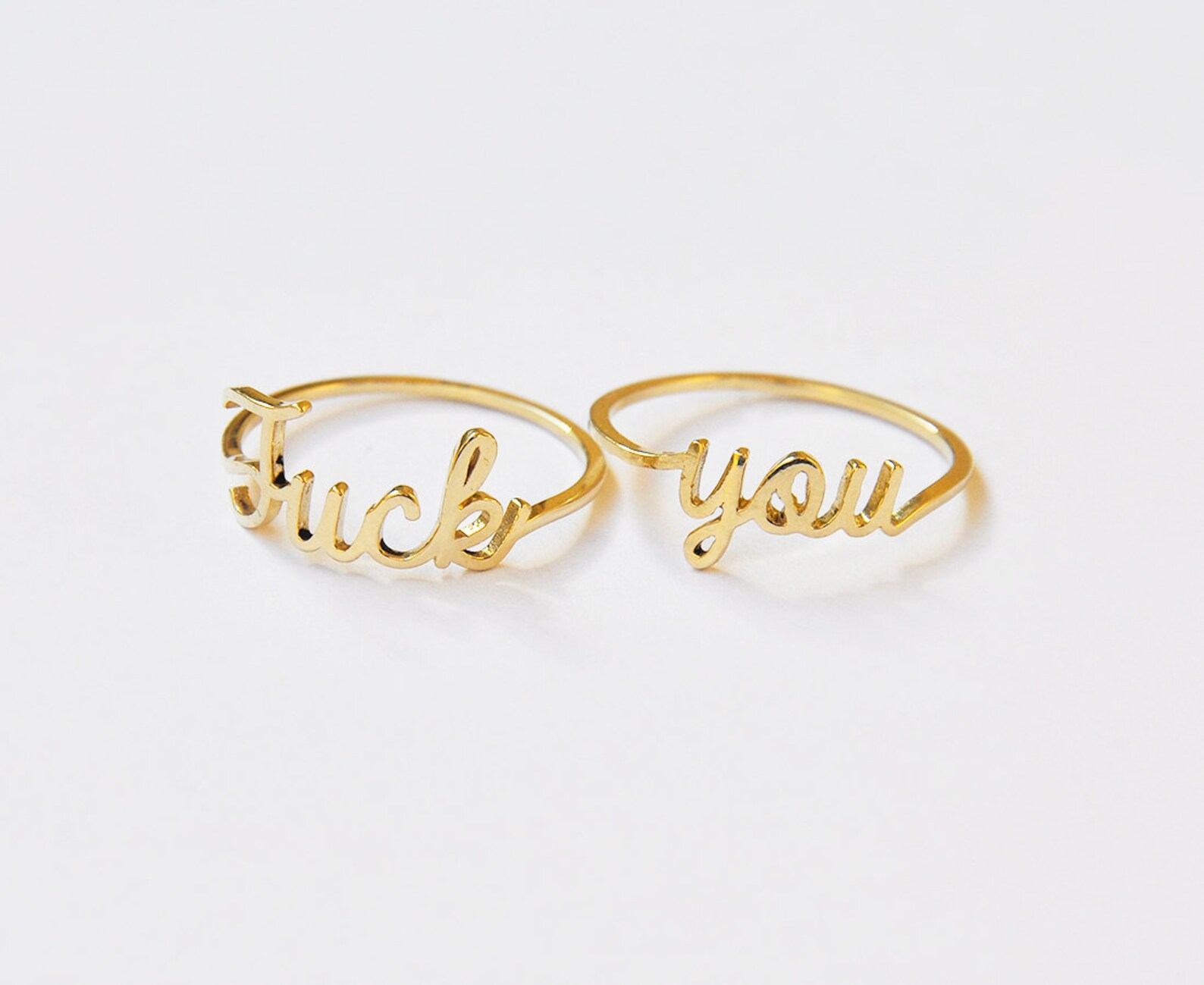 Fck You Mature Ring Sterling Silver or Gold Set Mature Ring - Etsy ...