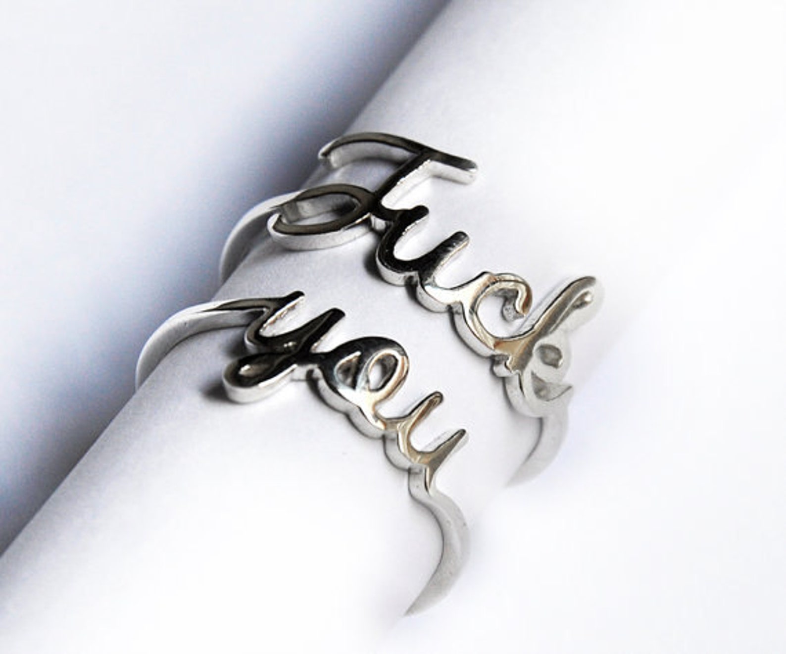 Fck You Mature Ring Sterling Silver or Gold Set Mature Ring - Etsy ...