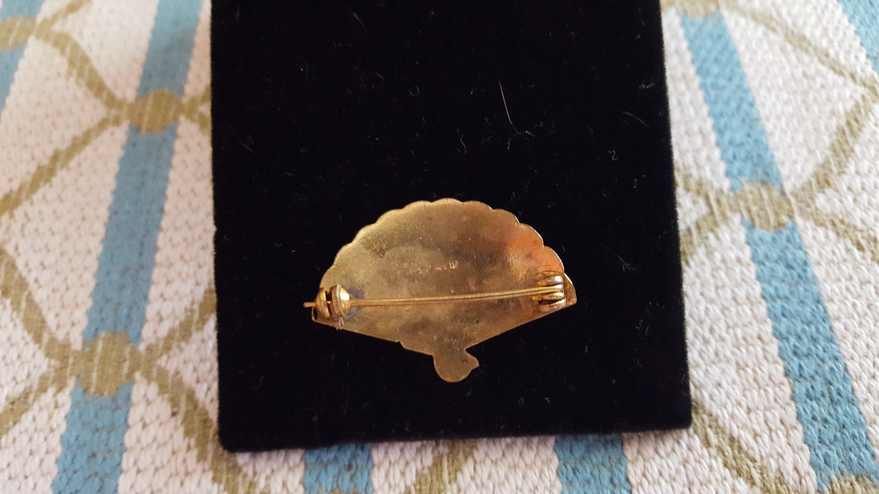 Enameled / Fan Pin / Spain - Etsy