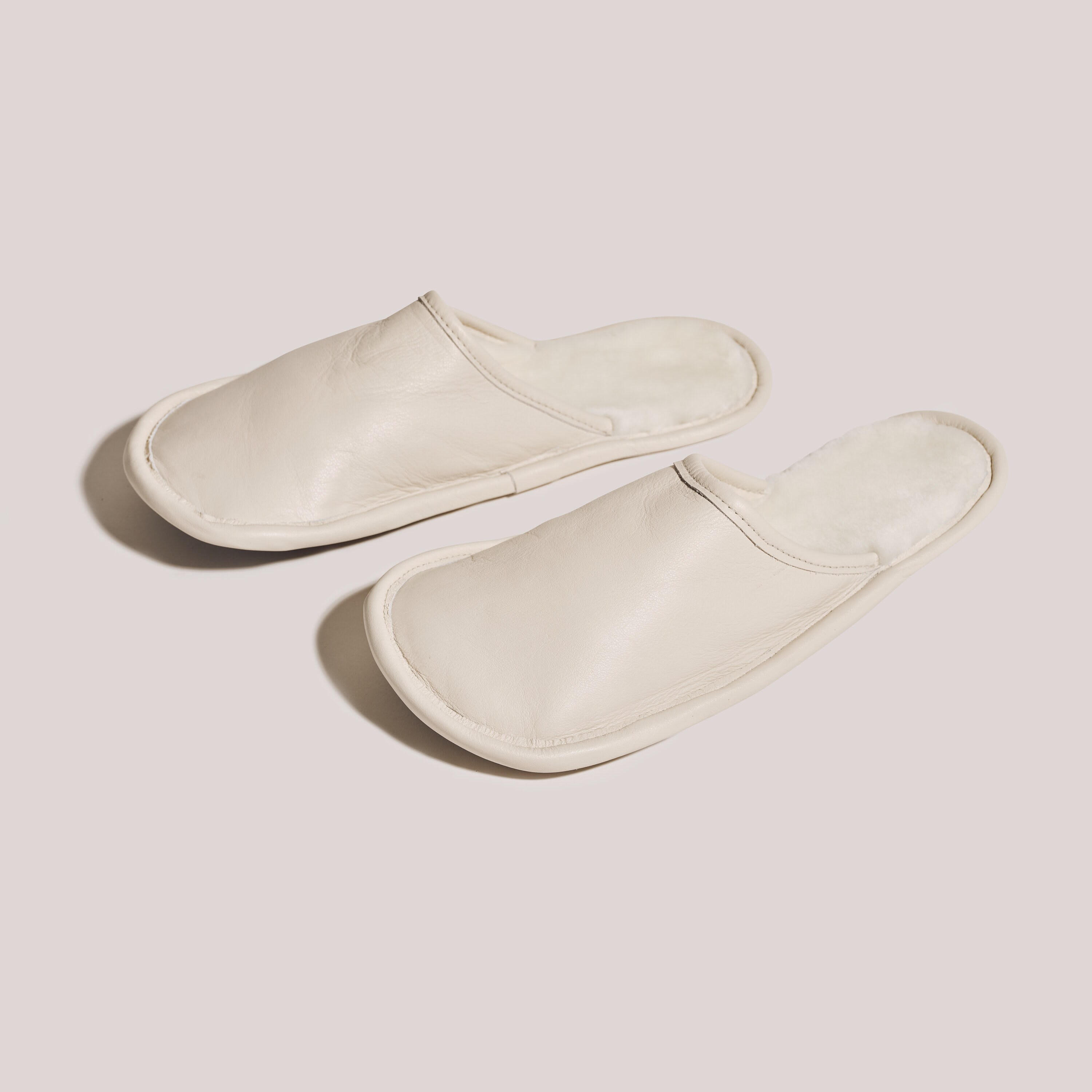 Slippers Open Back Slippers, White Fluffy Woolfell Sheep Skin Lining ...
