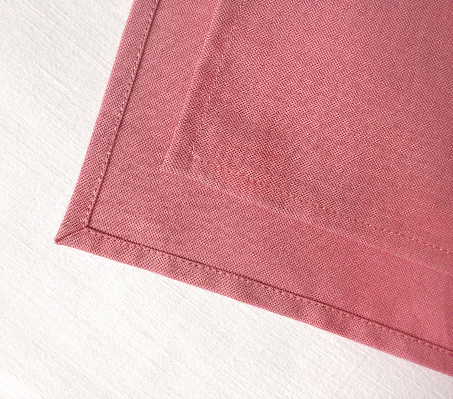 Plain Dusty Pink Pocket Square. Puce Pink Handkerchief, Solid Color, No ...