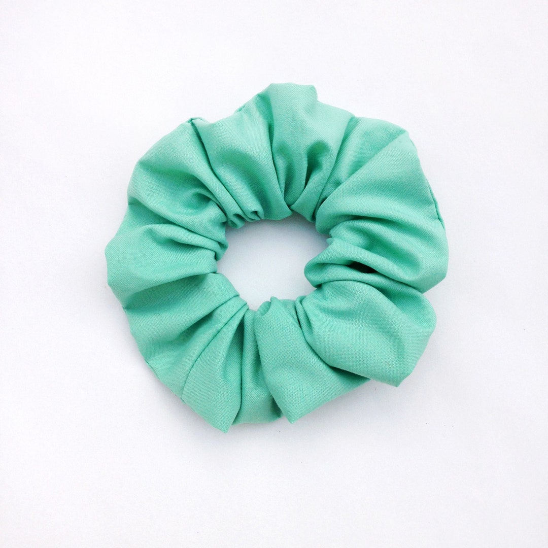 Mint Green Scrunchie Zero Waste Gifts for Women Pastel Hair - Etsy New ...