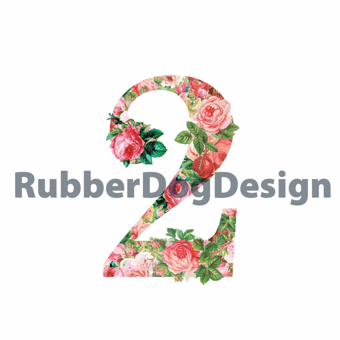 FLORAL LETTERS & NUMBERS Digital Flower Fonts Clip Art - Etsy