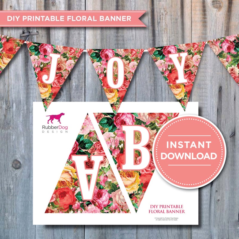 Letters on Bunting - Etsy