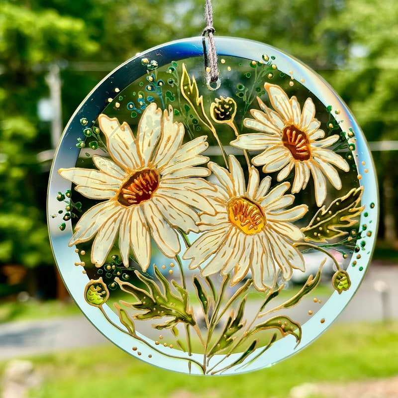 Stained Glass Daisy - Etsy