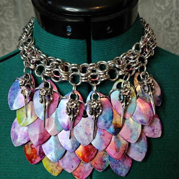 Scalemail Hand Necklace - Etsy