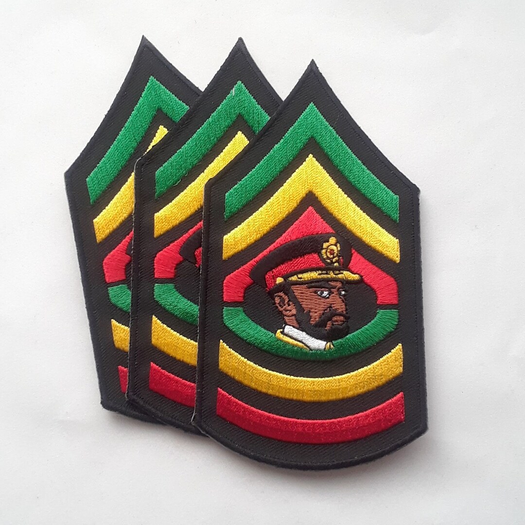 Rasta Shield Patch With Selassie 4.75x2.50 1 Patch - Etsy