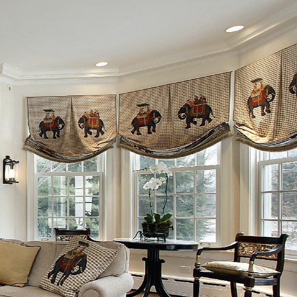 Relaxed Roman Shades - Etsy