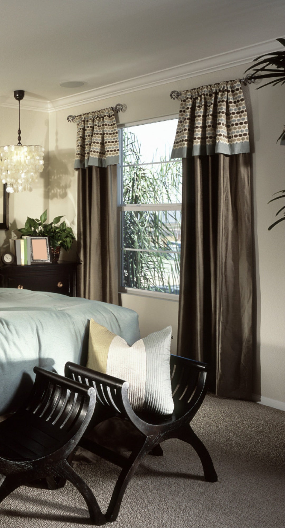 Custom Rod Pocket Draperies With Attached Valance Made to Measure Your ...