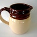 Mccoy Pitcher 1271 Brown and Cream - Etsy