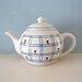Hartstone Windowpane Stoneware Large Lidded Teapot Vintage Artist ...