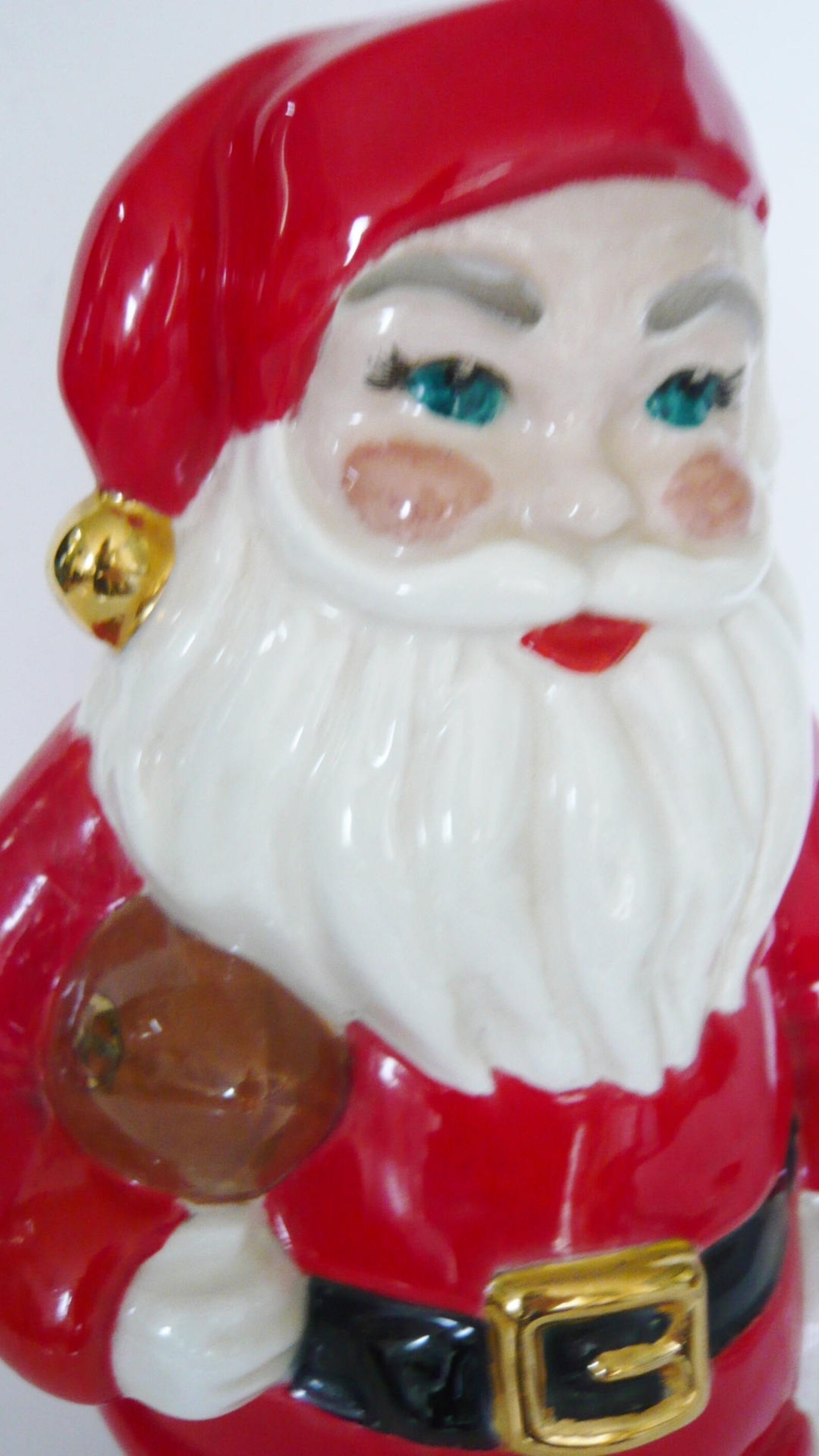 Vintage Football Santa Claus Container With Toy Bag - Etsy