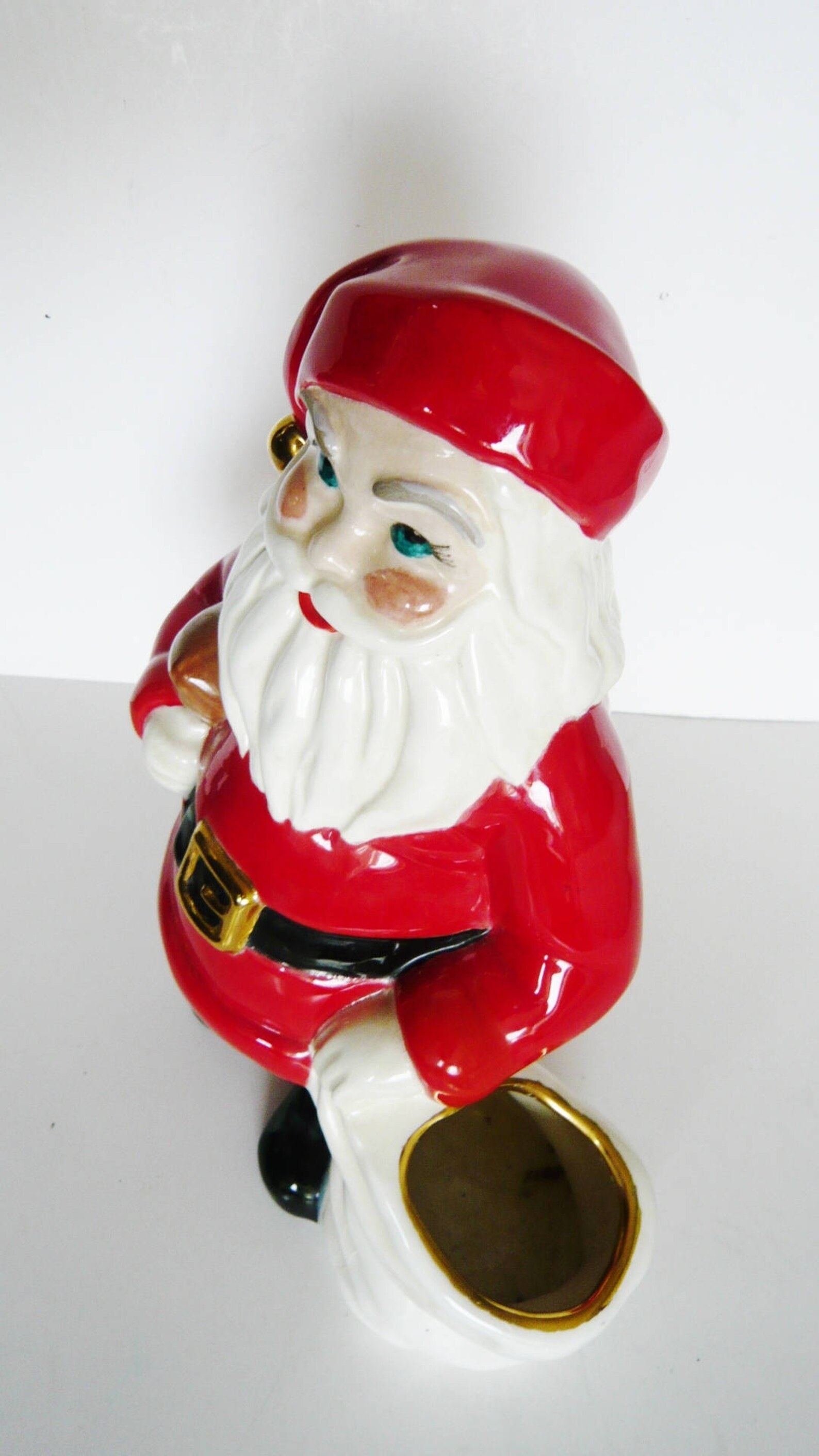 Vintage Football Santa Claus Container With Toy Bag - Etsy