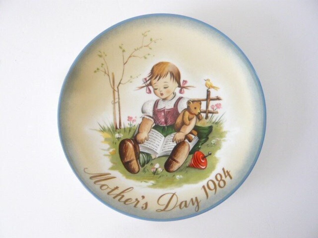 Mother's Day 1984 Hummel Inspired a Joy to Share Plate - Etsy Canada
