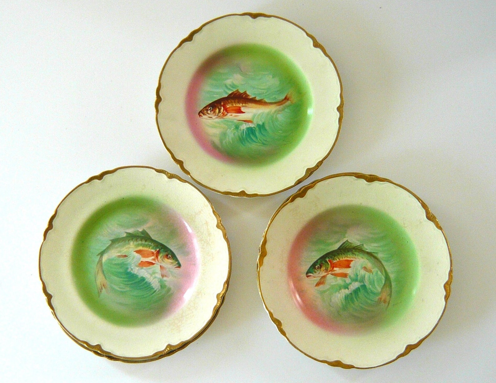 Set of Six Sterling China Fish Plate - Etsy