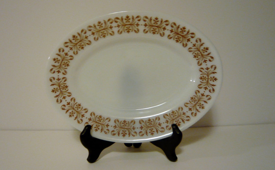 Pyrex Platter Copper Filigree Pattern - Etsy