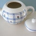 Hartstone Windowpane Stoneware Large Lidded Teapot Vintage Artist ...