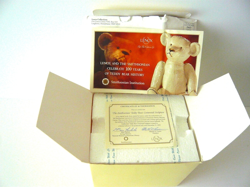 Lenox Smithsonian Teddy Bear - Etsy