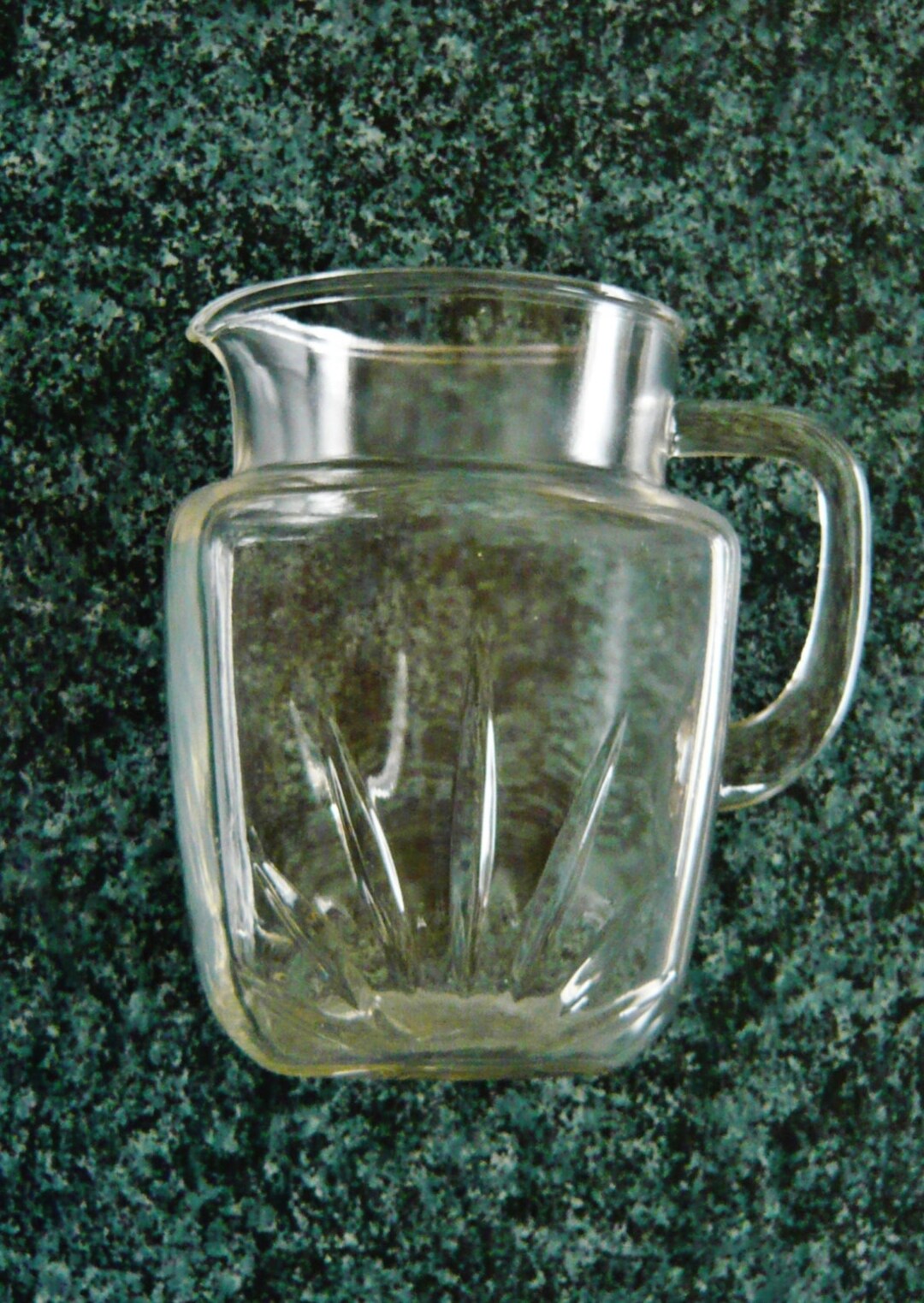 Vintage Federal Glass Starburst Pitcher - Etsy