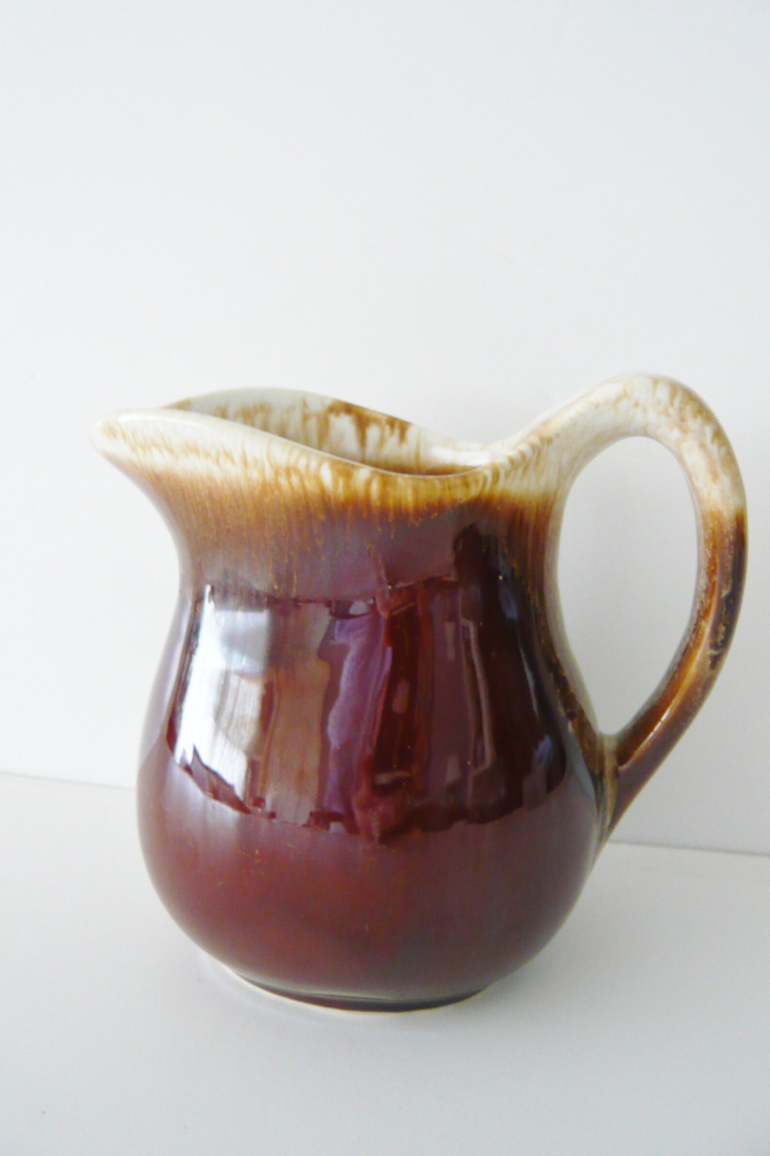 Mccoy Pottery-- Brown Drip Glaze Pitcher (SMALL SIZE) - Etsy