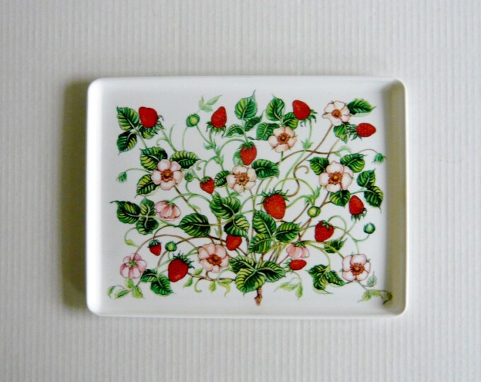 Vintage Monza Melamine Tray - Melplus by R2S Italy - Strawberry Design ...