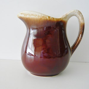 Mccoy Pottery-- Brown Drip Glaze Pitcher (SMALL SIZE) - Etsy