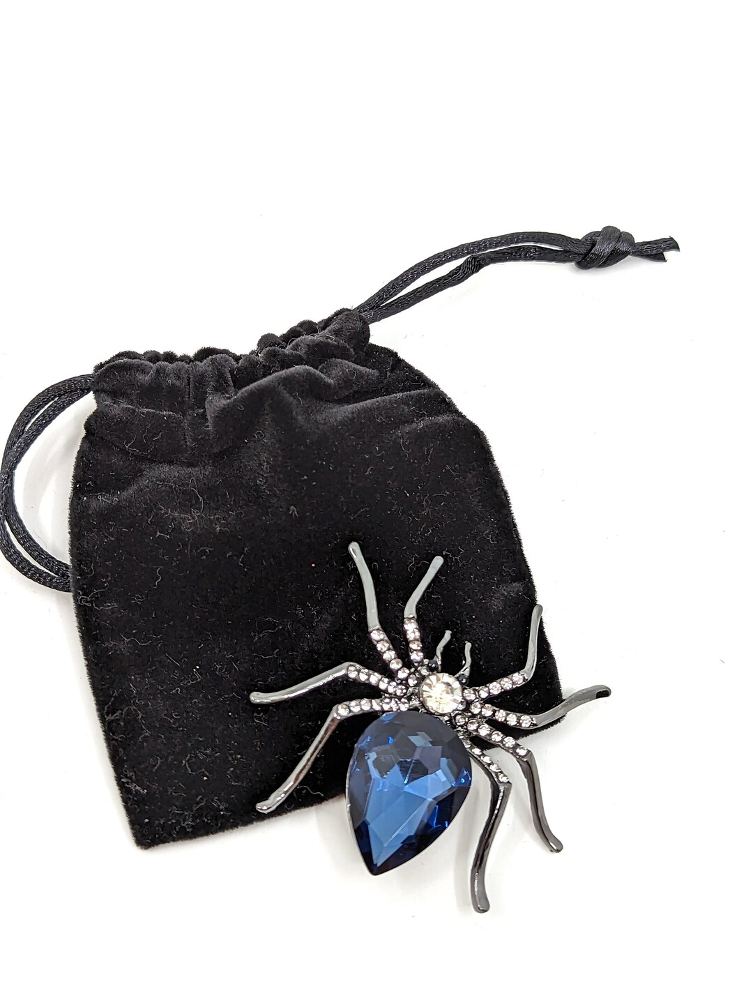 Vintage Style Large Spider Brooch, Large Silver Halloween Brooch, Pinup ...