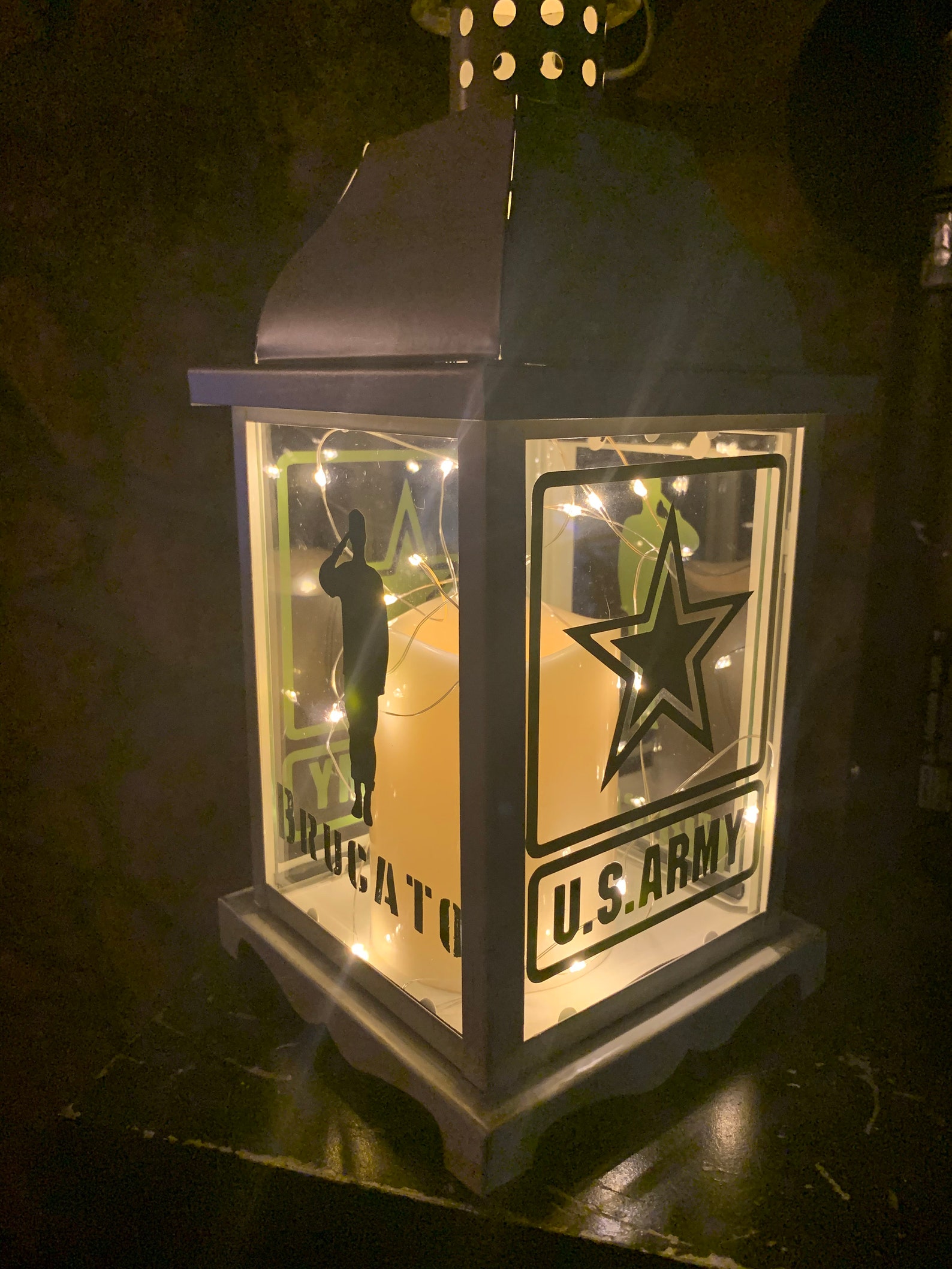 Military Lantern, Lantern, Memory Lantern, Home Decor, Home & Living ...