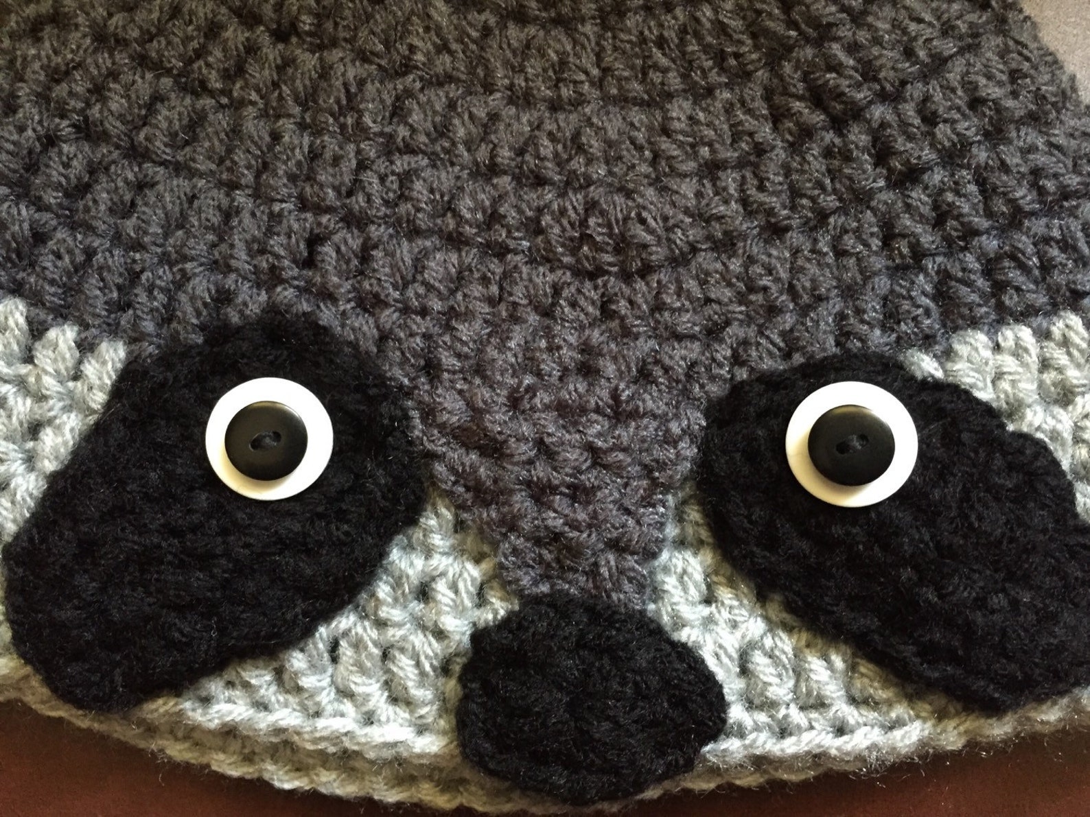 Crochet Raccoon Hat (infant-adult Sizes) - Etsy