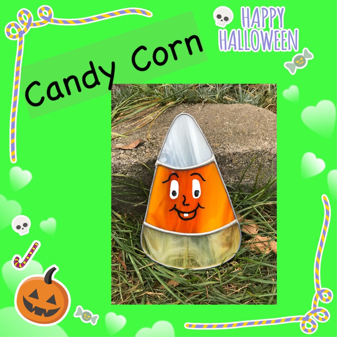 Candy Corn, Stained Glass, Halloween, Halloween Decor, Home Decor, Hand ...