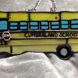 School Bus, Custom Made, Stained Glass, Sun Catcher, Hand Made - Etsy
