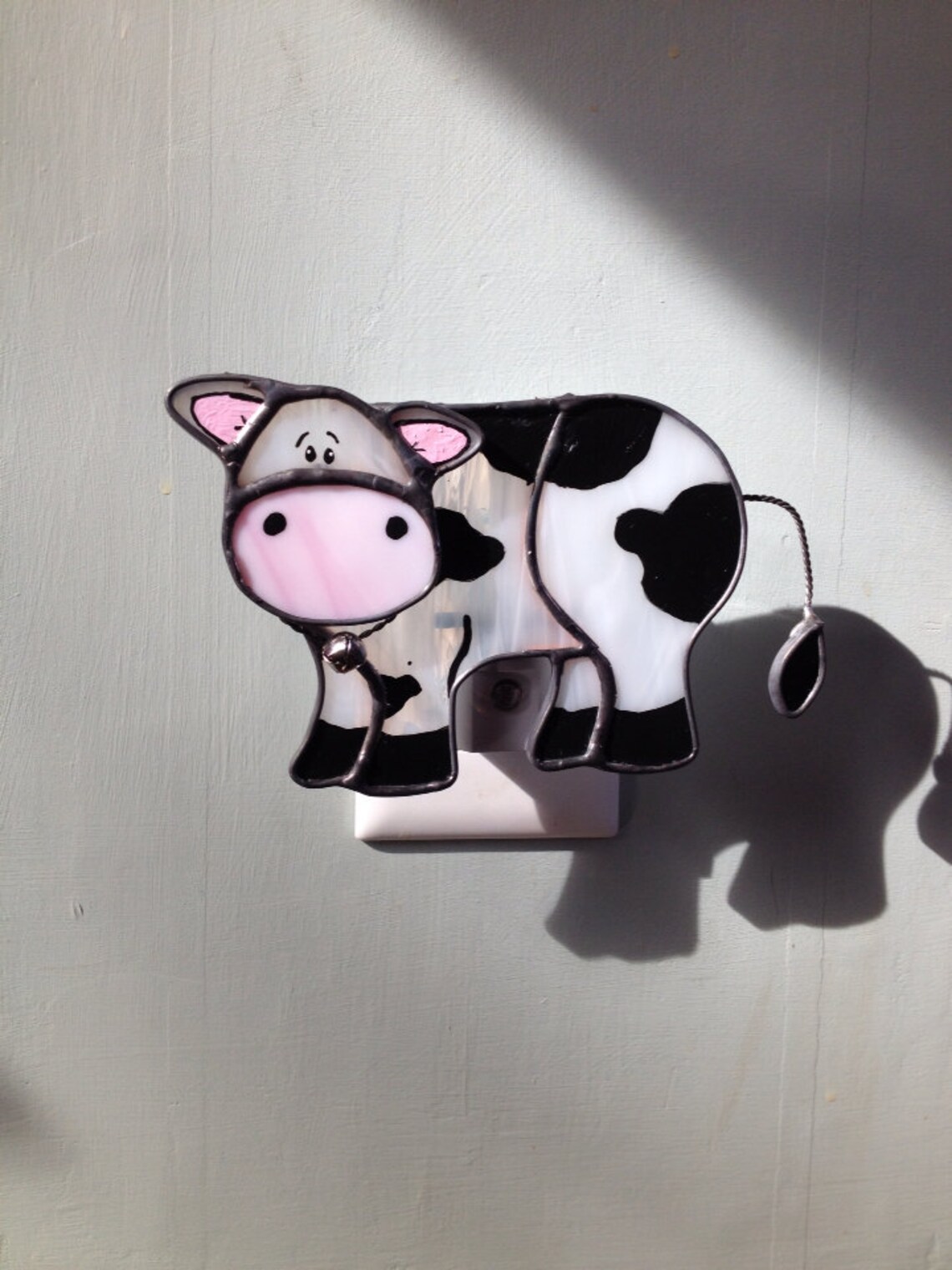 Cow Stained Glass Night Light Cow Night Light Sun Catcher | Etsy