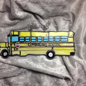 School Bus, Custom Made, Stained Glass, Sun Catcher, Hand Made - Etsy