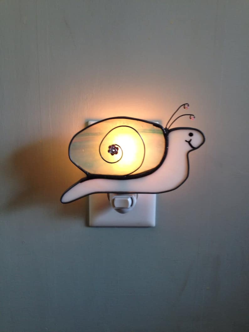 Stained Glass Snail Night Light or Sun Catcher - Etsy