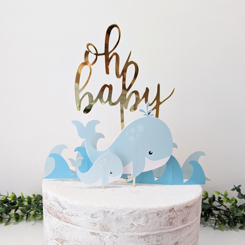Whale Cake Topper - Etsy