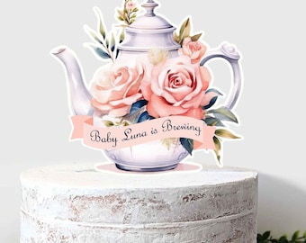 teapot cake topper