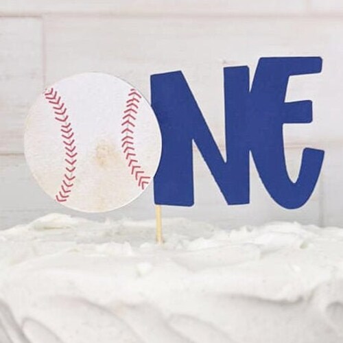 Baseball ONE Cake Topper Baseball First Birthday Cake Topper - Etsy