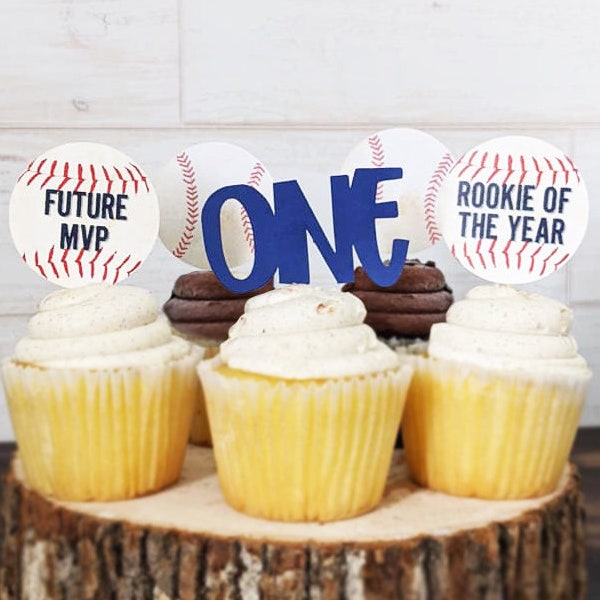Cupcake Toppers Rookie of the Year - Etsy