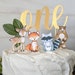 PRINTABLE Fox Birthday Cake Topper, Woodland Birthday Cake Topper, Girl ...