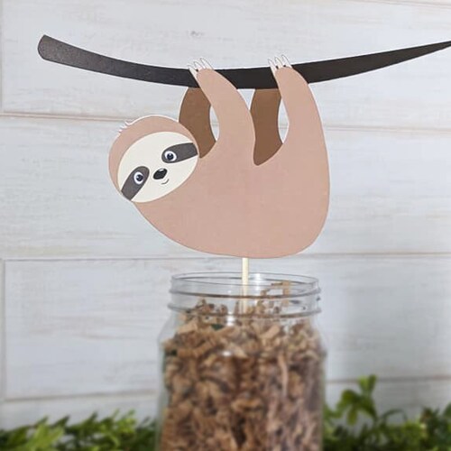 Set of 4 Sloth Center Pieces Sloth Baby Shower Centerpiece - Etsy