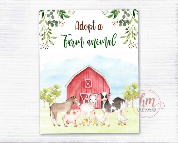 Adopt A Farm Animal Party Sign Farm Greenery Birthday Sign Etsy adopt-a-farm-animal-party-sign-farm-greenery-birthday-sign-etsy