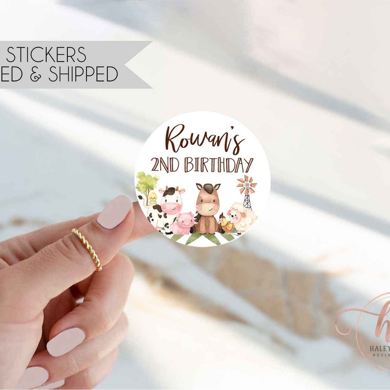 Farm Animal Stickers - Etsy
