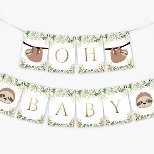 Sloth Baby Shower - Etsy