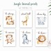 Jungle Animal Signs Set of 6, Jungle Nursery Signs, Safari Nursery ...